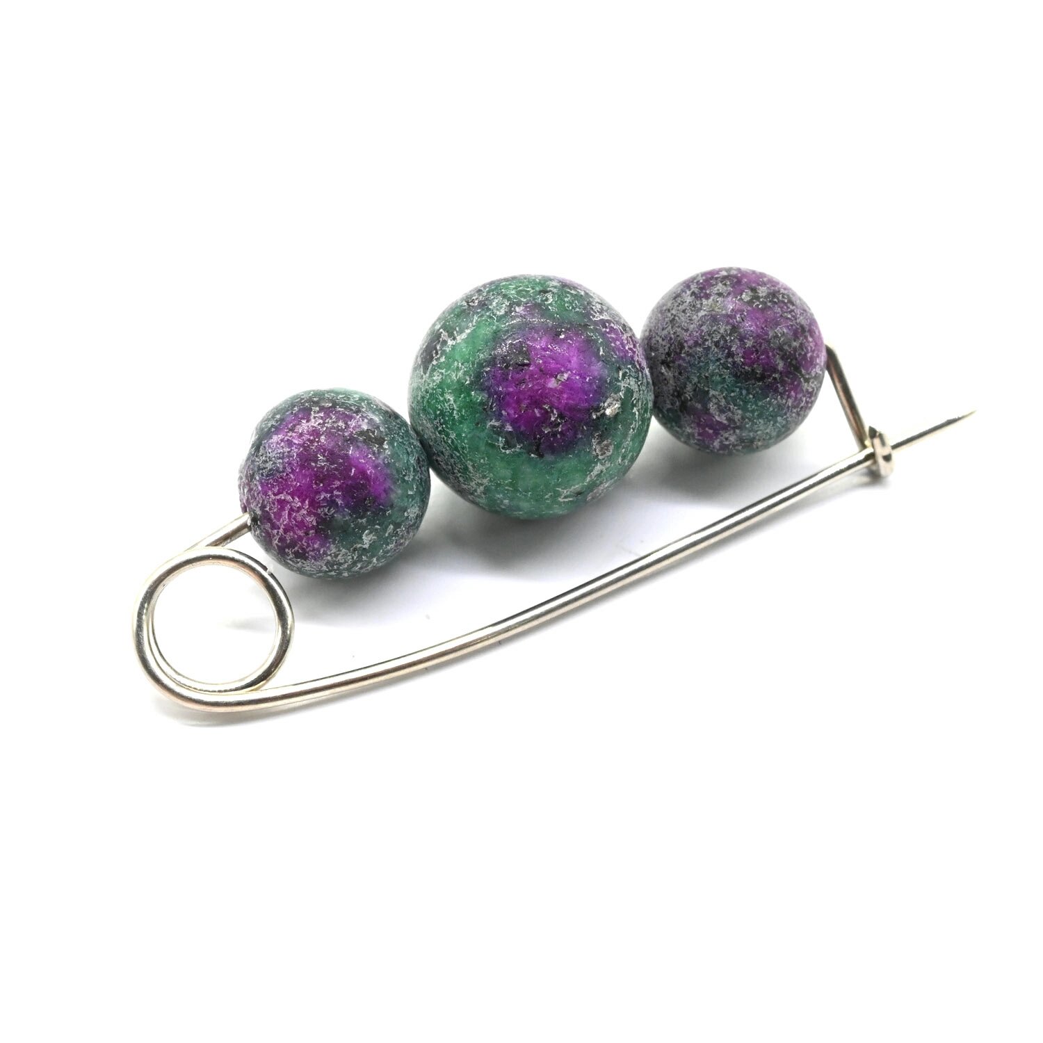 Брошь, цоизит