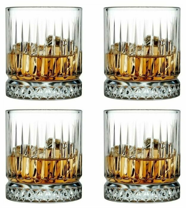 Набор бокалов "Элизия", хрустальное стекло, мытье в посудомойке, 355мл