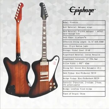 Электрогитара Epiphone 1963 Firebird i / Firebird 6-струнная
