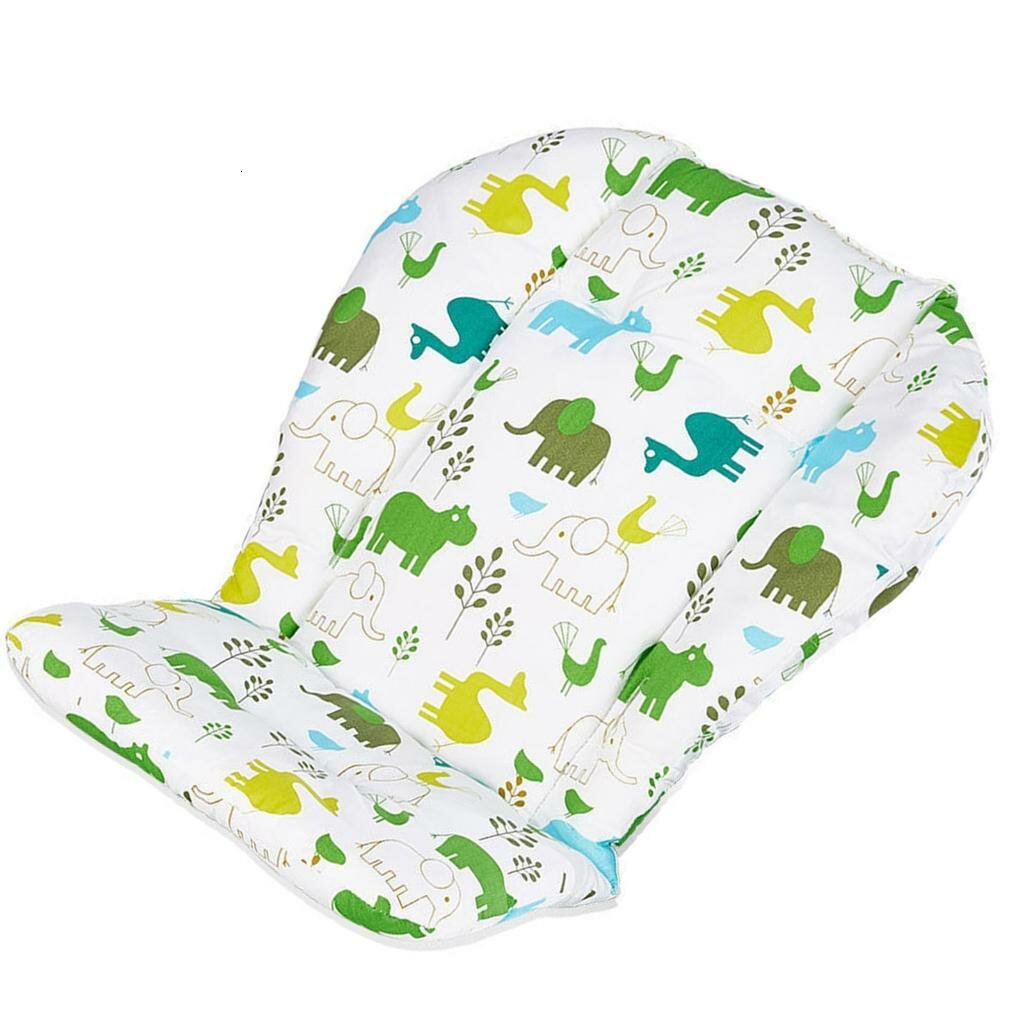 Универсальная детская коляска высокий стул подушки сиденья вкладыша для ковриков матрас для кормления кормовые накладки защитники, - Мультяшный коврик со слоном