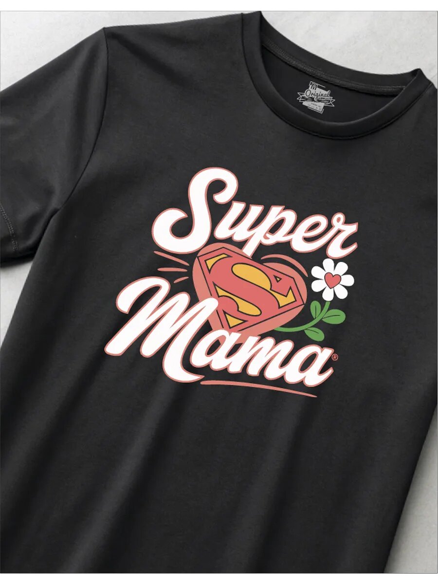 Футболка с принтом мама