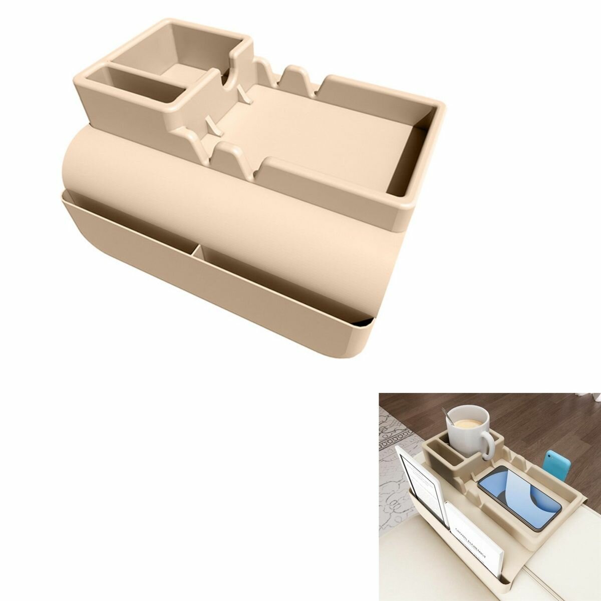 Подлокотник дивана силиконовая подушка для хранения подвесной сумки основание подстаканника