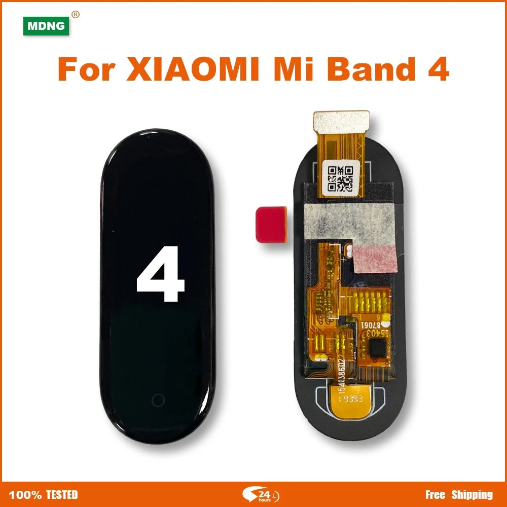 Замена ЖК-дисплея MDNG, для Xiaomi Mi Band 4, AMOLED, черный (Original 100%)