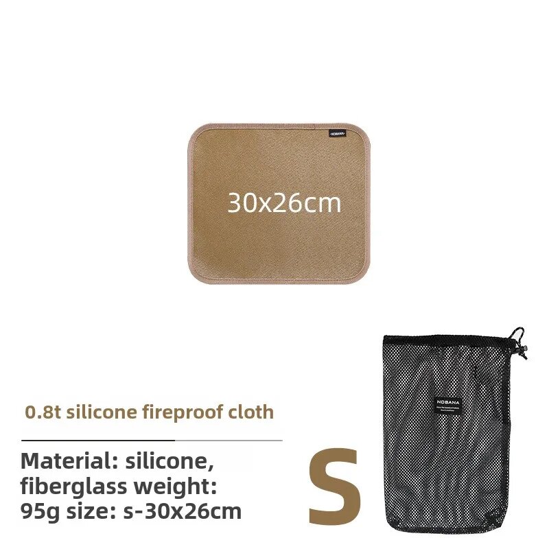 Огнеупорный коврик из стеклоткани Black Diamond coffee 30x26cm S