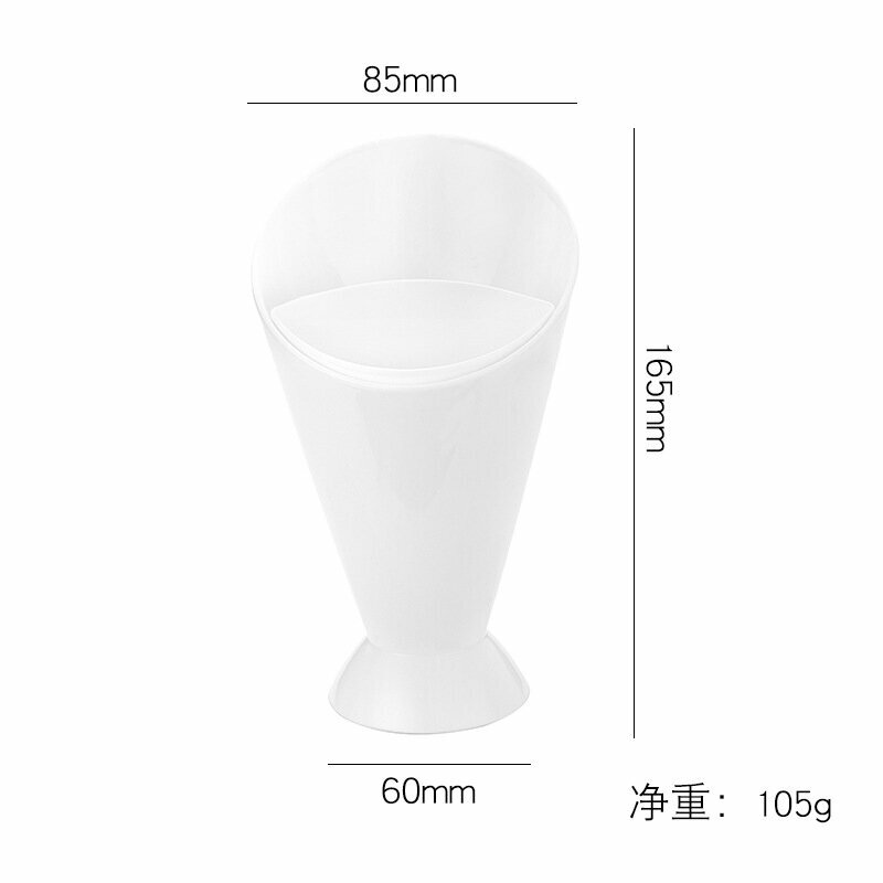 Чашка для картофеля фри, чашка для овощного салата, пластиковая чашка для картофеля фри, PP чашка для салата, наклонная чашка, чашка для закусок