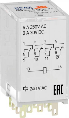 Промежуточное реле Кэаз OptiRel G RP55-34-240-6-CO, 281115