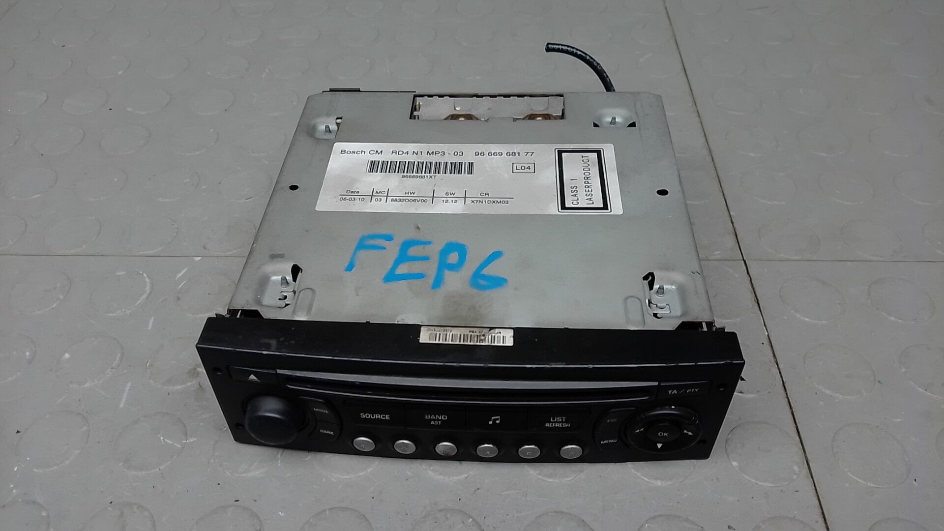 Магнитола PEUGEOT PARTNER 2