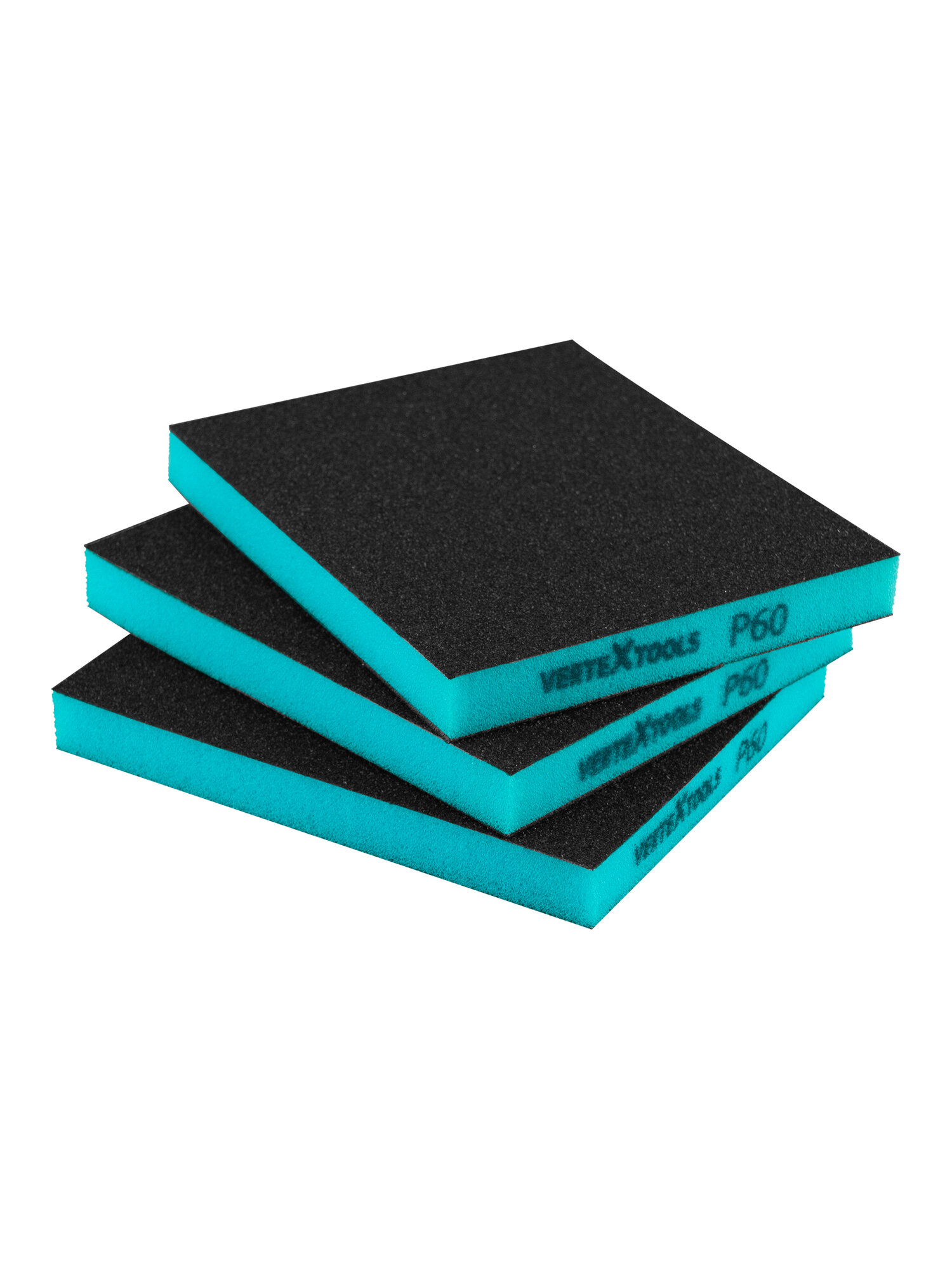 Губки абразивные шлифовальные VertexTools 120х98х13мм, Р60, 3шт.