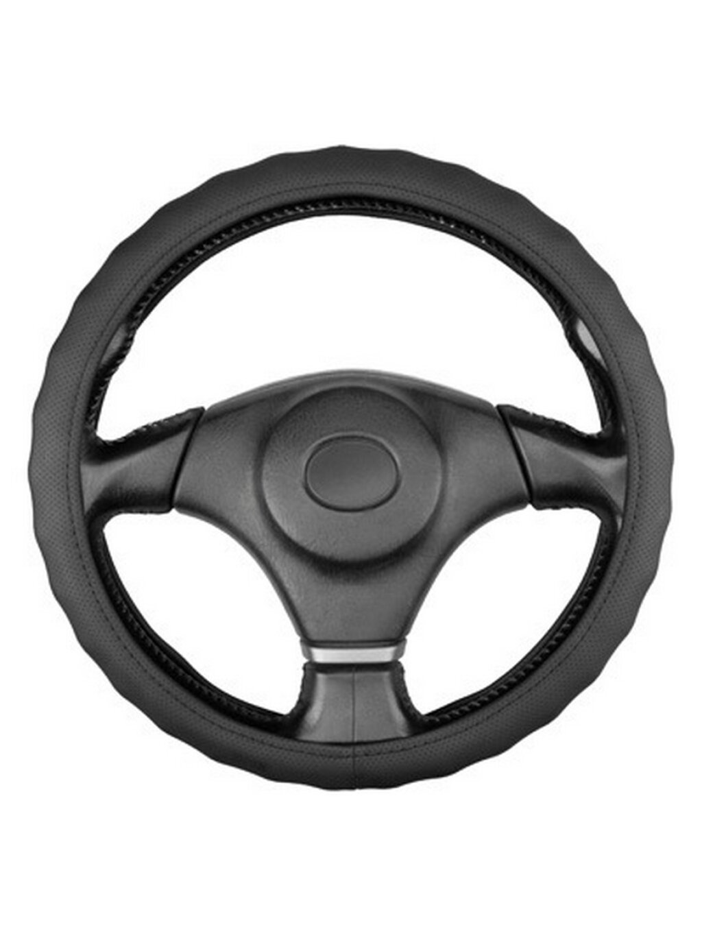 Оплётка руля Skyway S01102553 Натуральная кожа черный