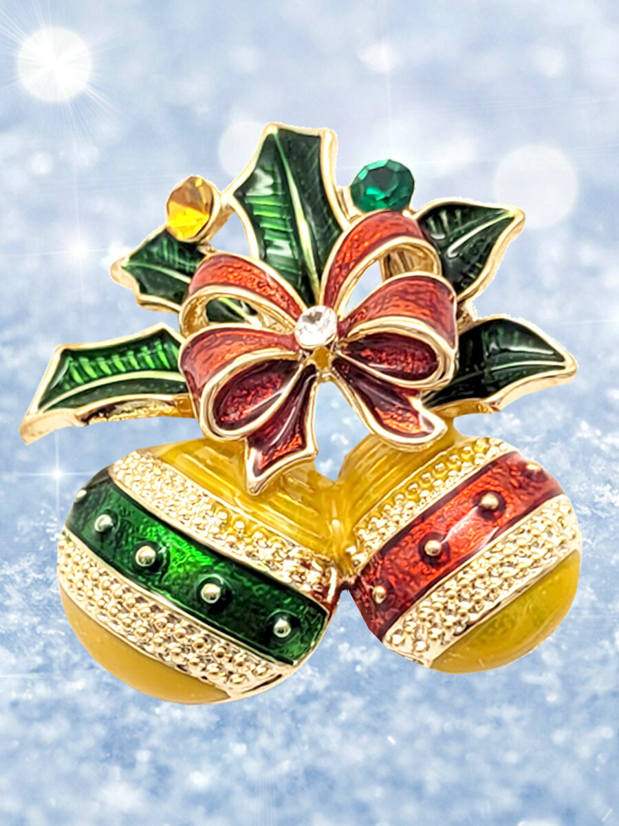 Брошь, стразы