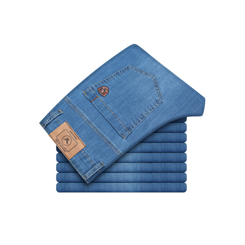 Мужские джинсы Чистый цвет / прямые B1, LI Mall талии_36