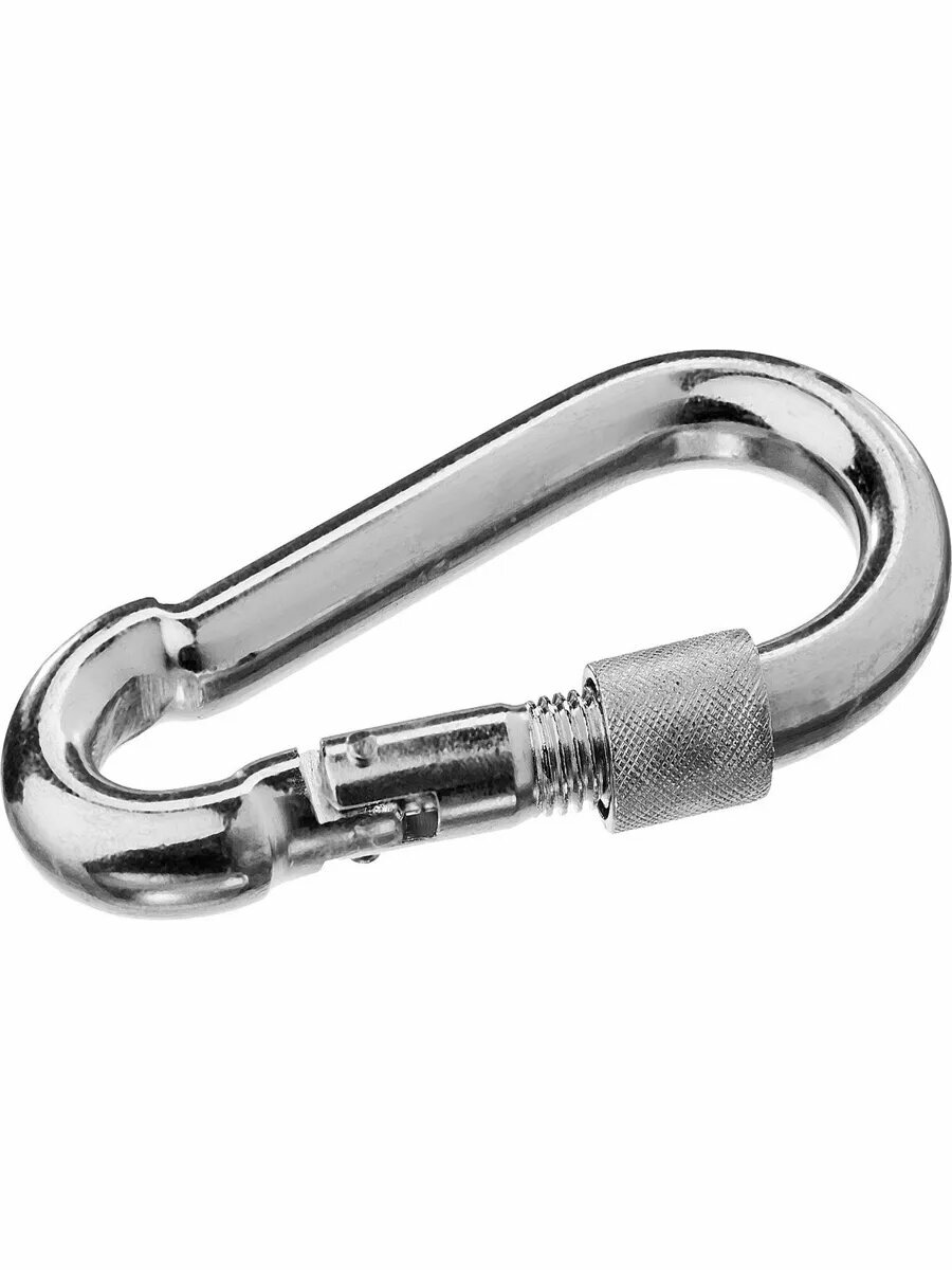 DIN 5299D, 8 мм, 25 шт, карабин с предохранительной гайкой