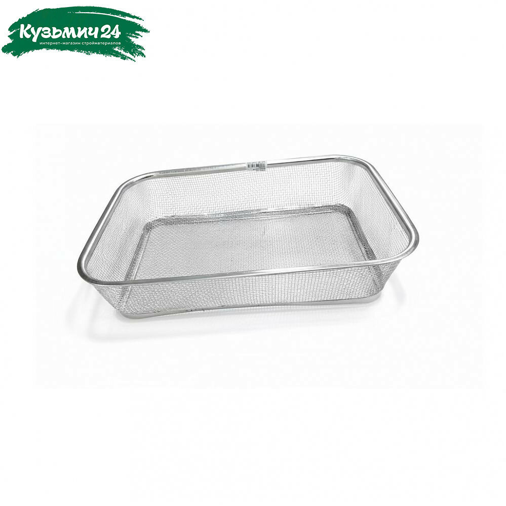 Сито прямоугольное, металлическое, 240х320 мм, серый металлик