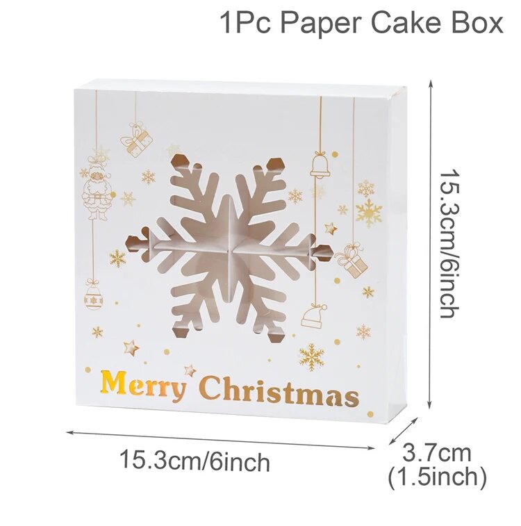 Рождественская коробка для печенья candy box style 1PCS4