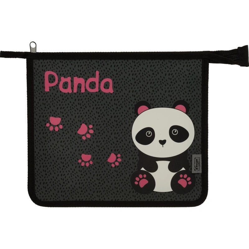 Папка для тетрадей Panda, А5, молния, пластик, ПТ-735