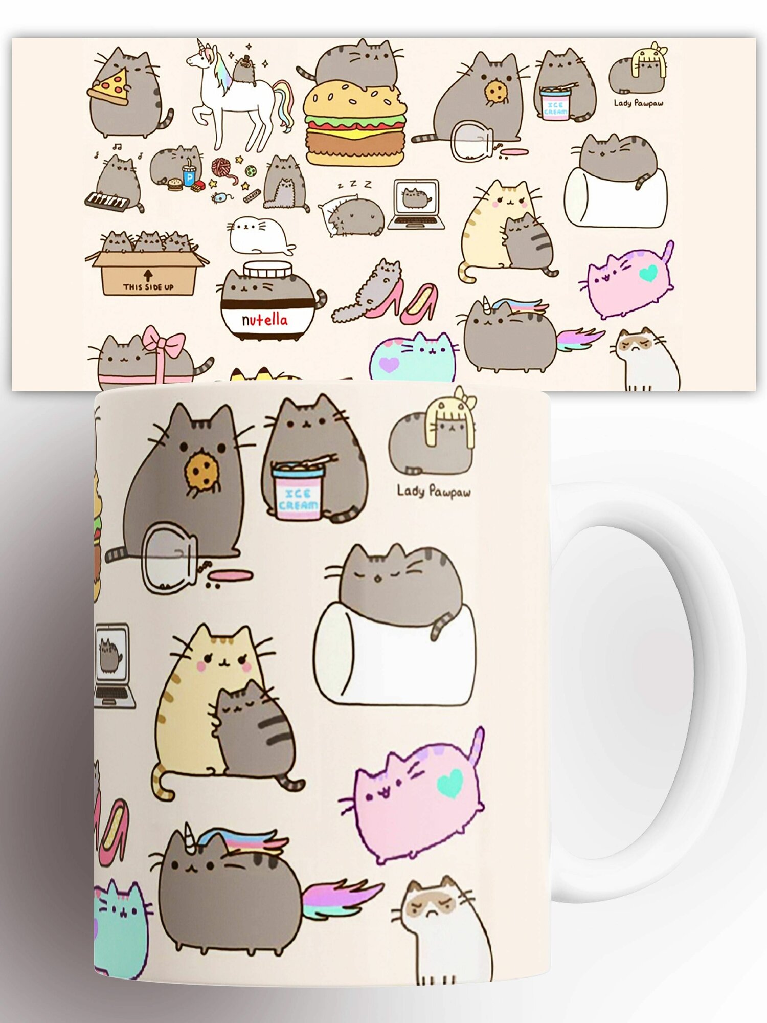 Кружка Кот Пушин Pusheen Cat 330 мл