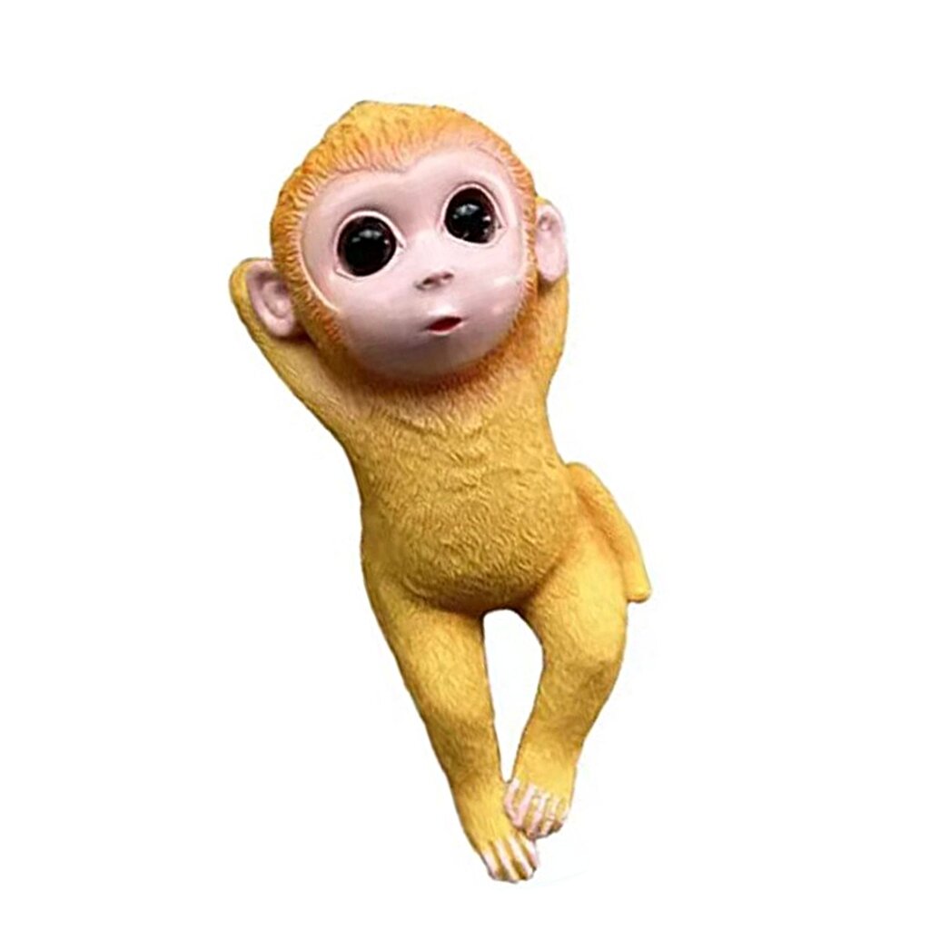 Подвесные украшения с обезьянами для кашпо, скульптуры для декора дома и сада