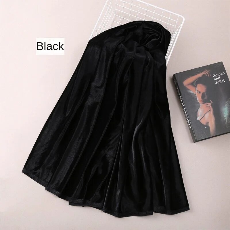 Велюровая ткань черная 100% полиэстер 1,5 м Черный, black