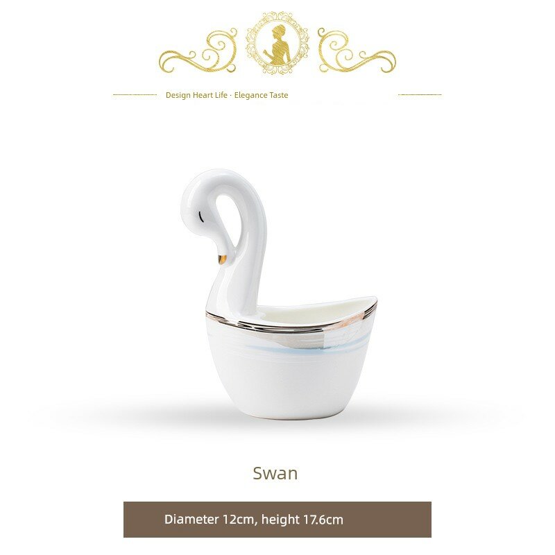 Набор посуды для Нового года 2025: тарелки и миски, домашний набор из костяного фарфора класса люкс (Цзиндэчжэнь),