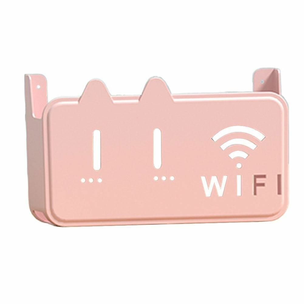 Органайзер для роутера и приставки, настенная полка для оборудования Wi-Fi, модема и ТВ приставки с отверстием для проводов, коробка для хранения проводов