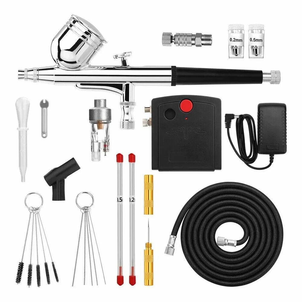 Набор аэрографа многофункциональный комплект с компрессором