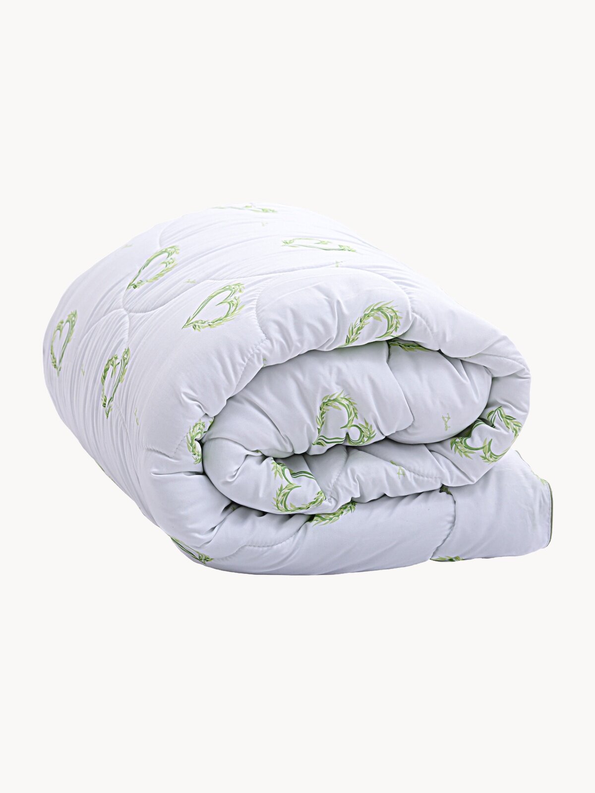 Одеяло Василиса Евро 200х210 см, Тик, Бамбуковое волокно, Белый