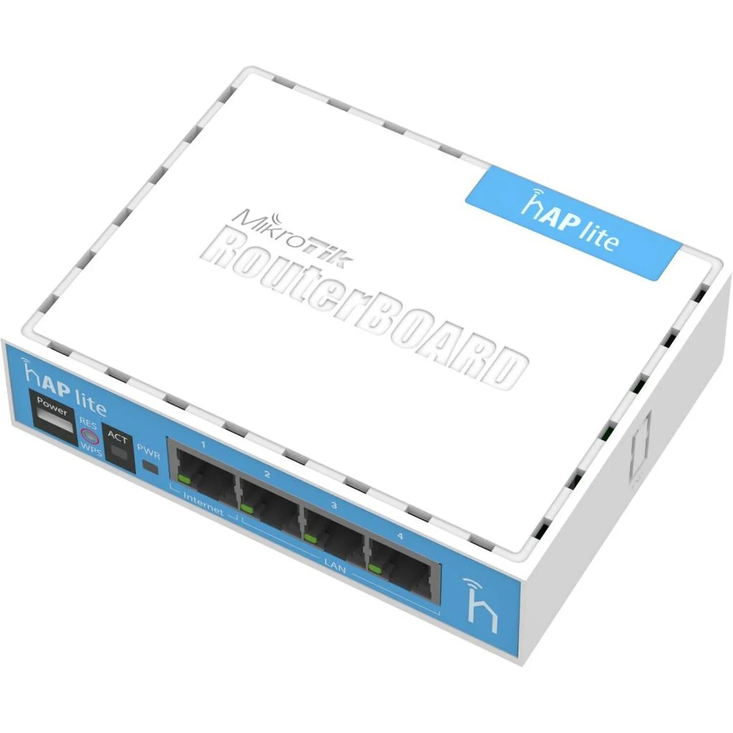 Маршрутизатор Wi-fi MikroTik RouterBOARD hAP lite RB941-2nD, N300, USB, PoE