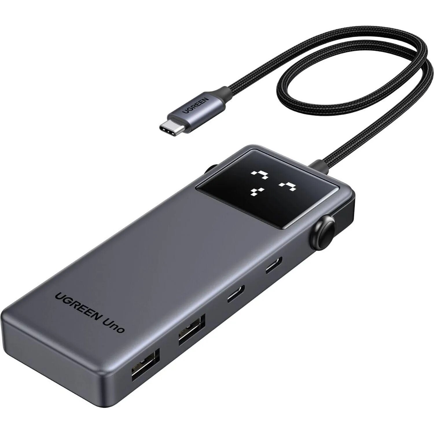 Разветвитель Ugreen CM888(35998)UNO 6in1 4K@60Hz USB-C/HDMI/USB-A/PD сер