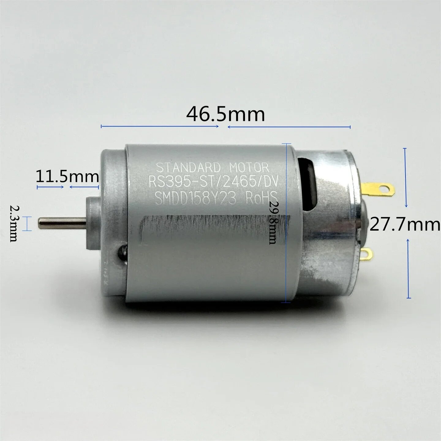 RS395-ST/2465 Двигатель постоянного тока 12 В-24 В 11500 об/мин Микро 28 мм Электродвигатель RS-395 с большим крутящим моментом для DIY Робот-подметальная машина для бытовой техники