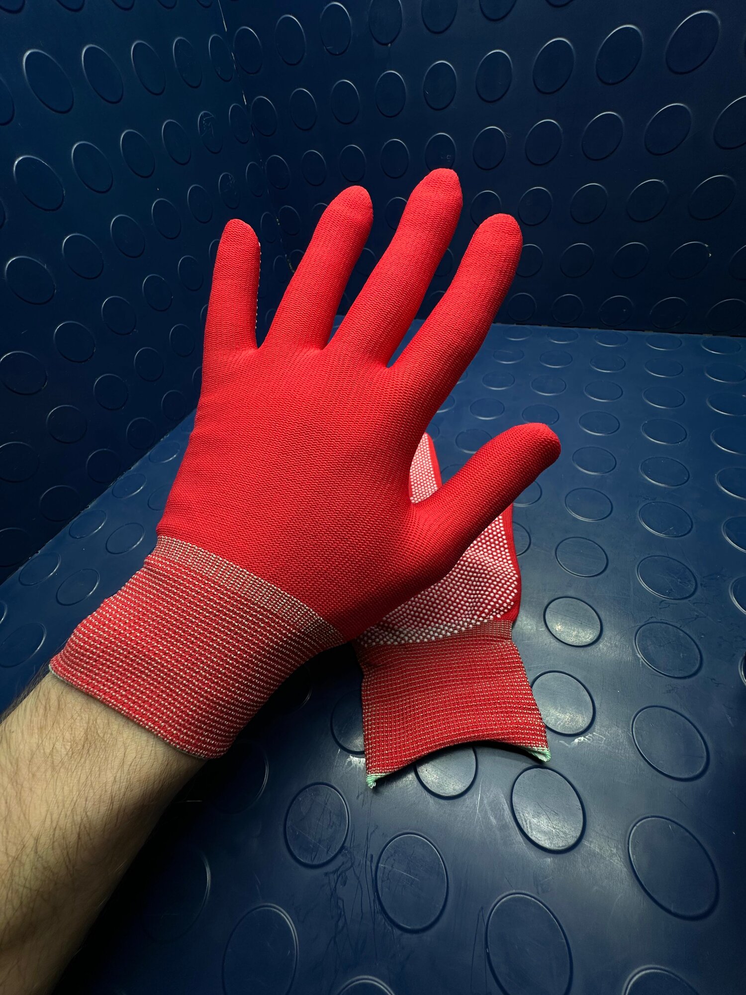 Чёткие перчатки 3 пары, L, красные