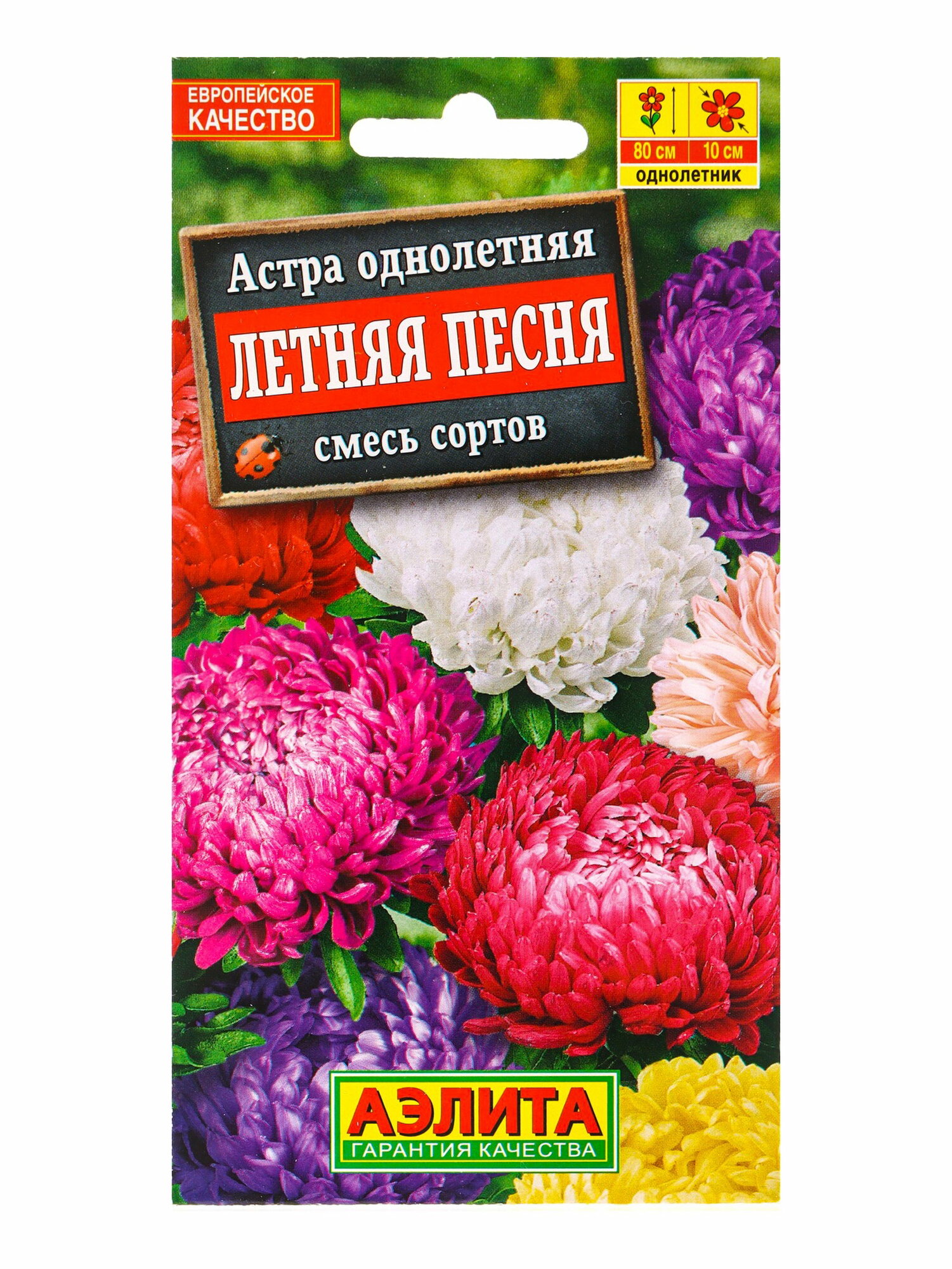 Семена цветов Астра "Летняя песня" смесь, 0.2 г, цветение период: август