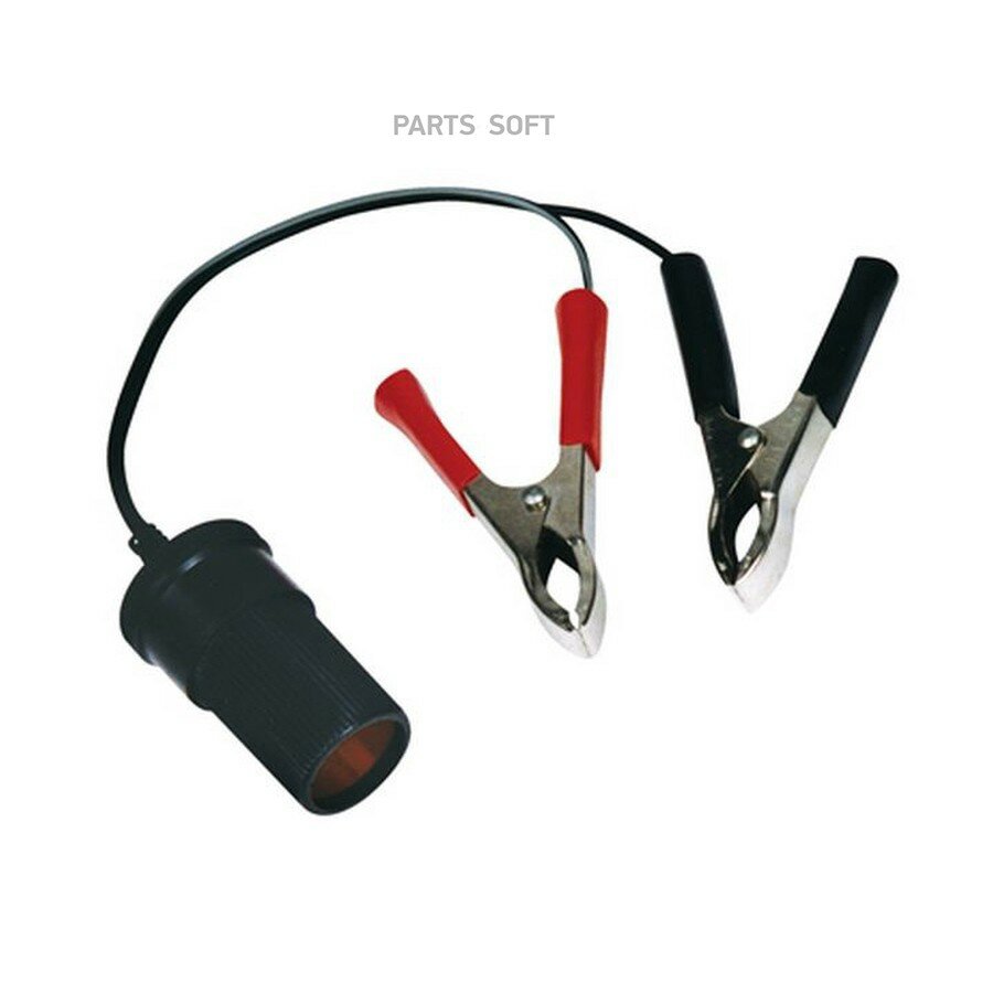 Разветвитель удлинитель "AVS" (крокодилы в гнездо прикуривателя CS101) AVS 43219 | цена за 1 шт