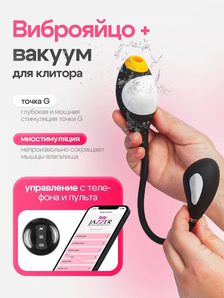 Вибратор для женщин Hot Planet Calypso с вакуумным стимулятором для клитора и пульсатором для точки G, 18+