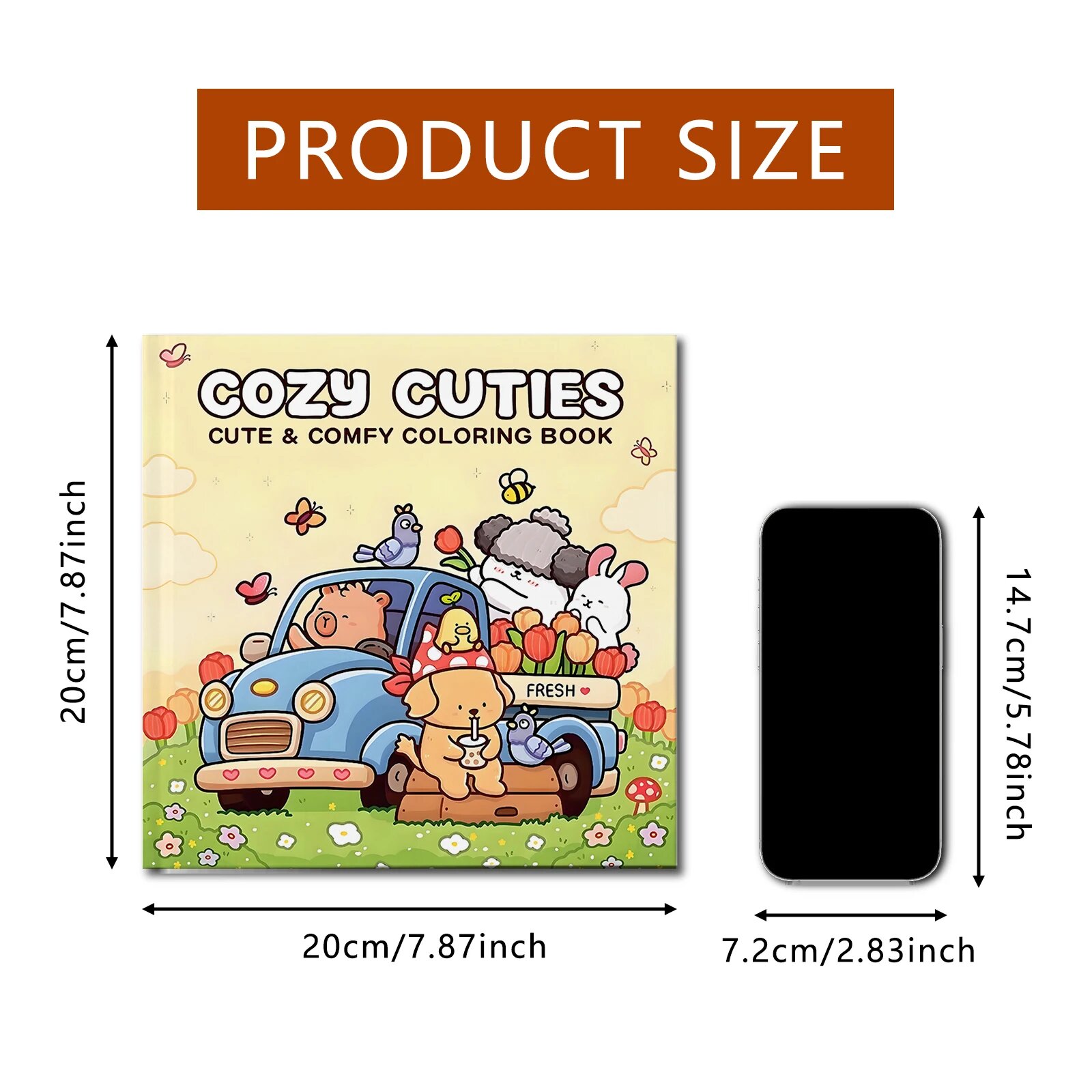 COZY CUTIES Книжка-раскраска 24 страницы