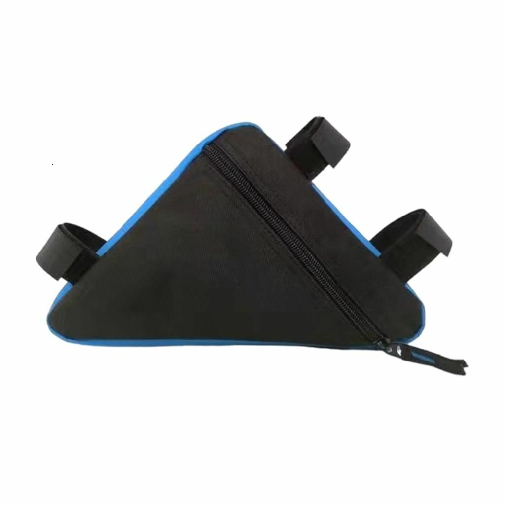 Быстросъемная регулируемая треугольная сумка для велосипеда из прочного оксфорда, Синий