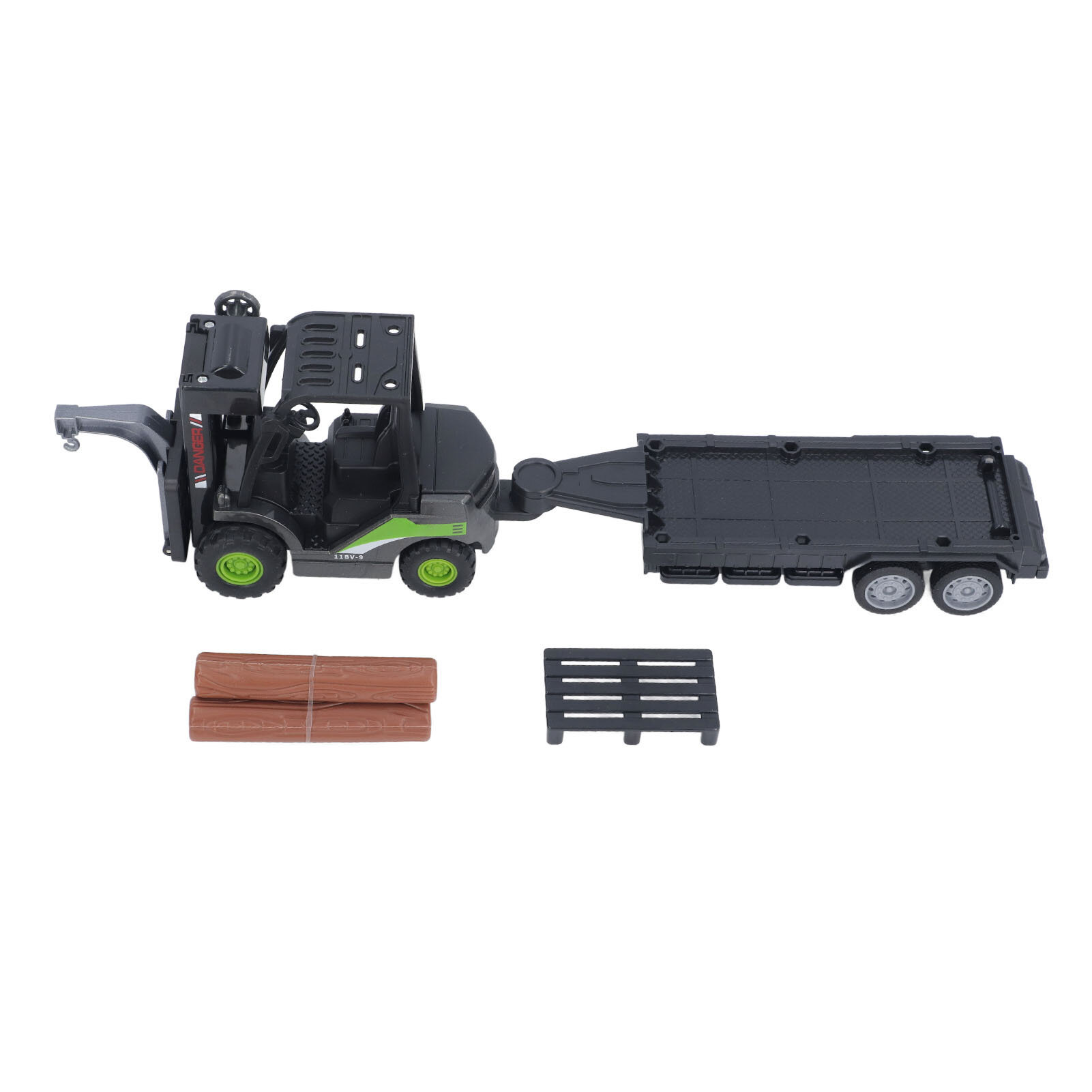 Погрузчик с флагеновным грузовиком модели высокие детали Crane Construction Toys Toys 14,76 дюйма для украшения коллекции