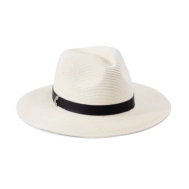 Летняя соломенная шляпа для пляжного отдыха, Панама, ковбойская шляпа для мужчин и женщин, солнцезащитная шляпа с большими полями, джазовая ретро-шляпа