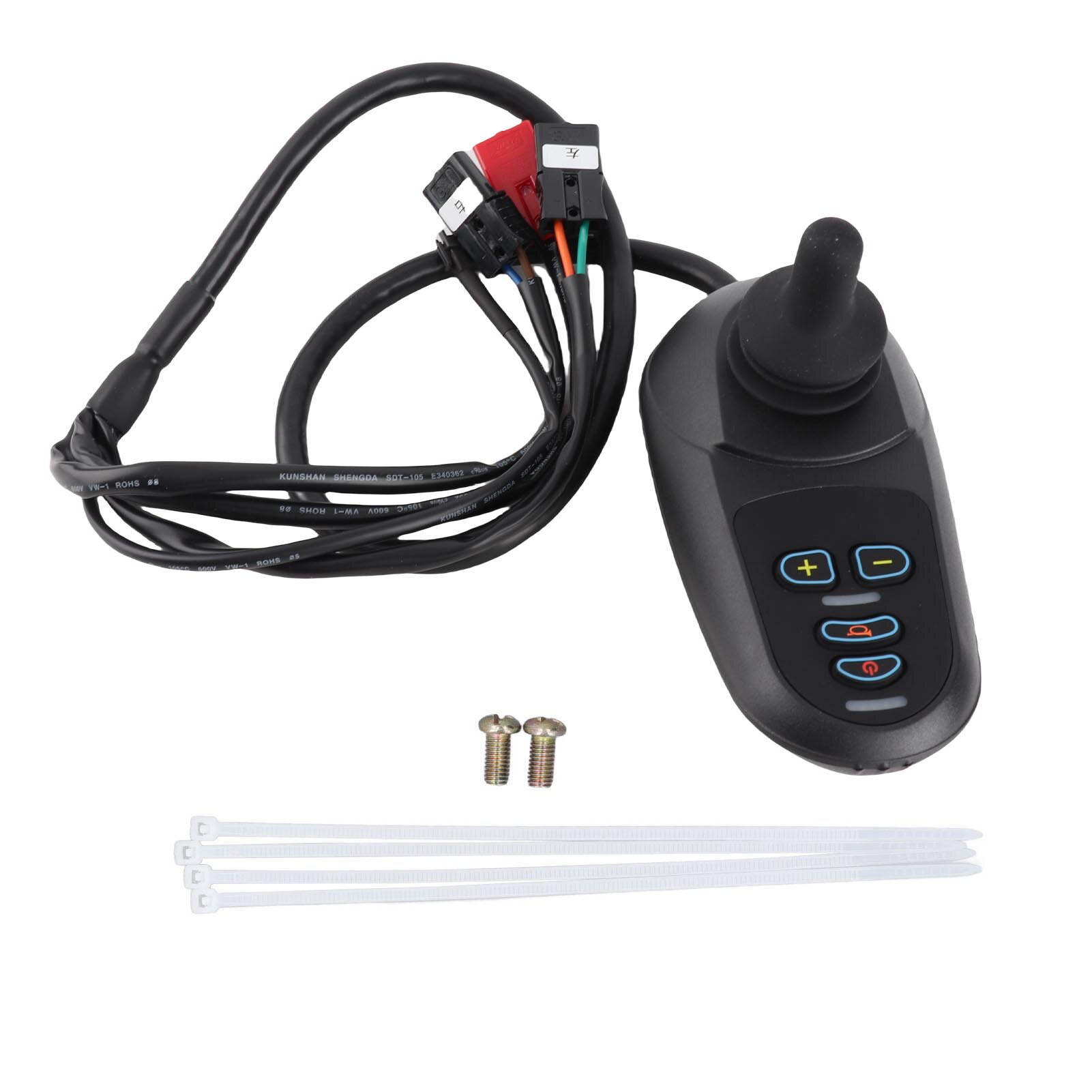 Electric Wheelchair Power Controller 50A 4 Keys Brush Joystick DC24V