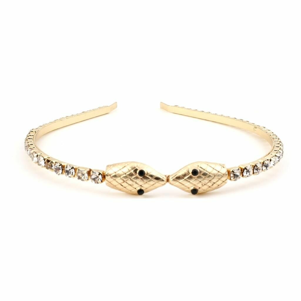 Ободок из змеевика-золотой