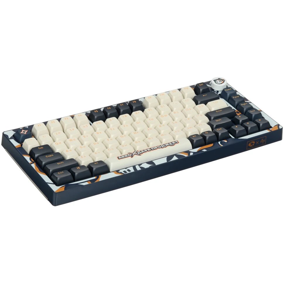 Клавиатура проводная Дарк проджект x AKKO 5075S синий, Akko Fairy Switch