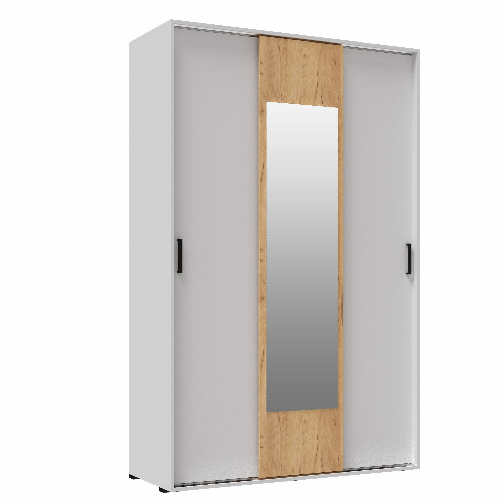 Спальня Лючия шкаф-купе белый/дуб крафт золотой (Микон)