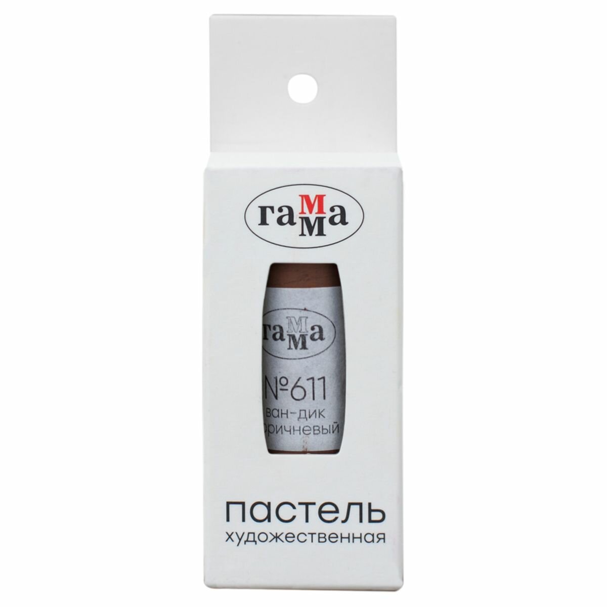 Пастель художественная Гамма, ван-дик коричневый №611, картон. упак, 1 штука в упаковке