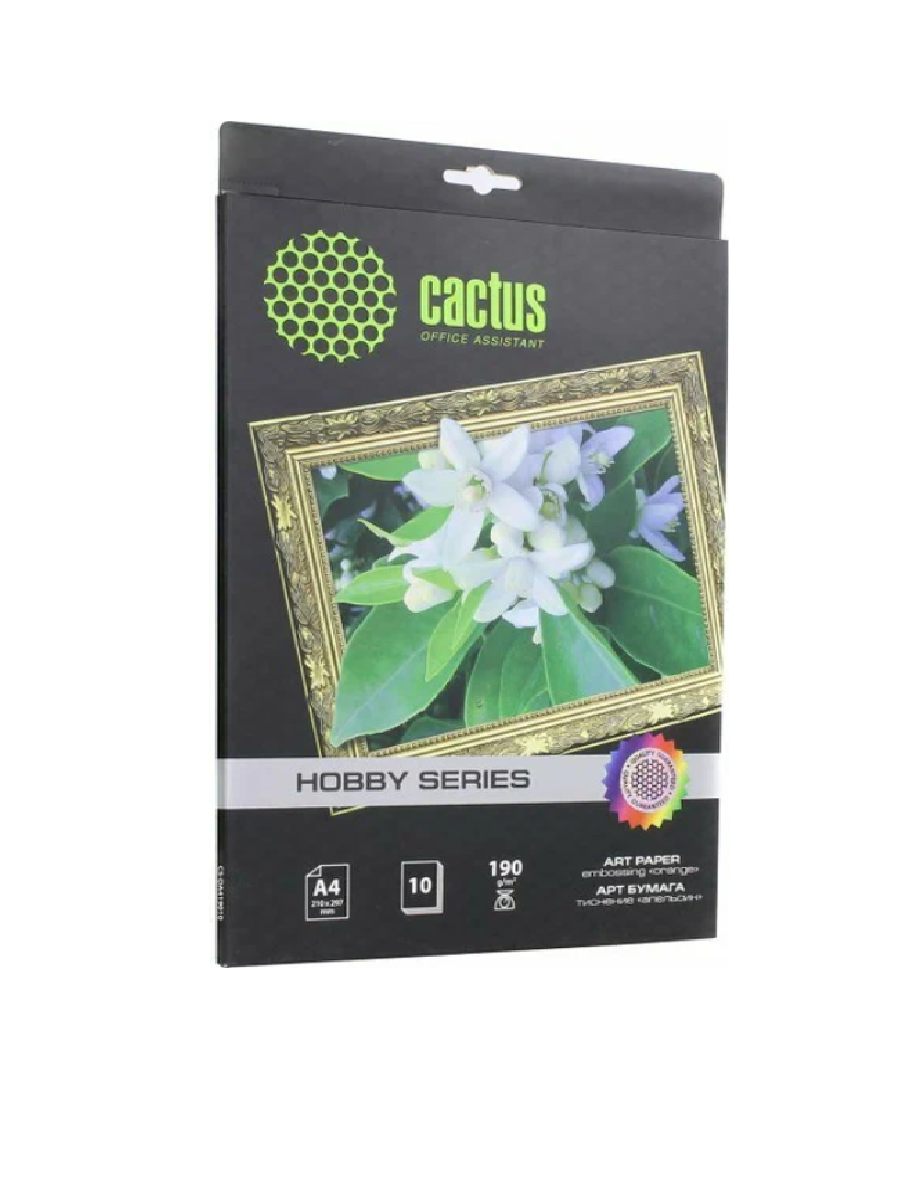 Фотобумага Cactus CS-DA419010, для струйной печати, матовая, A4, 190 г/м², 10 л