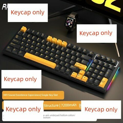 Оригинальные кейкапы PBT для механических клавиатур RKS75/R75PRO/R98/H81/H87/S98 и других, только кейкапы R98 черное