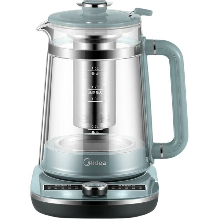 Электрический чайник Midea Wellness Pot MK-YS02-I, turquoise, с нижним подогревом, двойная стенка, защита от ожогов