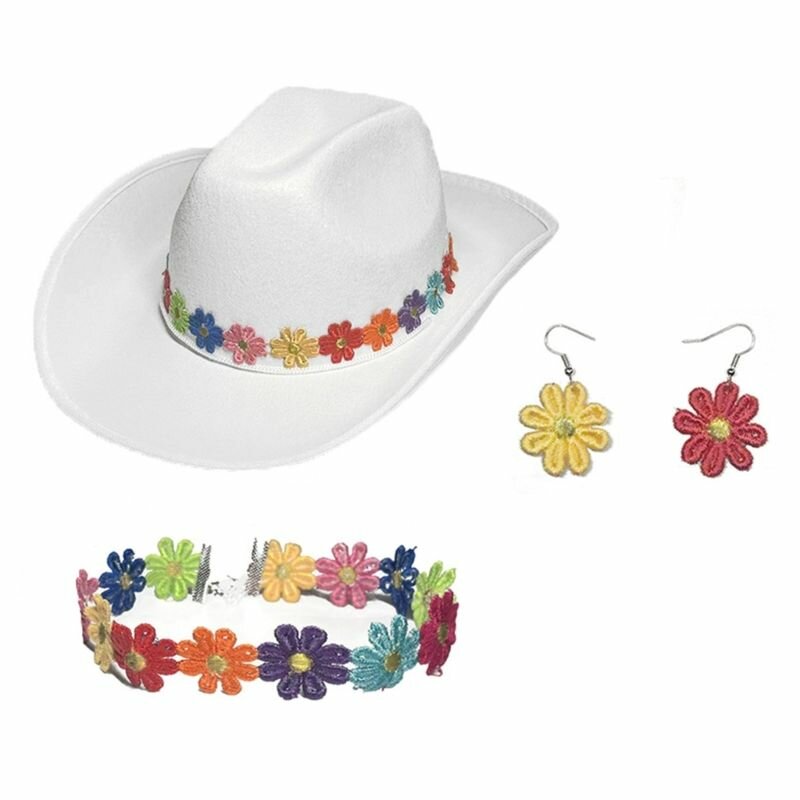 Набор Ковбойских Шляп С Солнцезащитным Кремом Little Daisy Outdoor-Белый