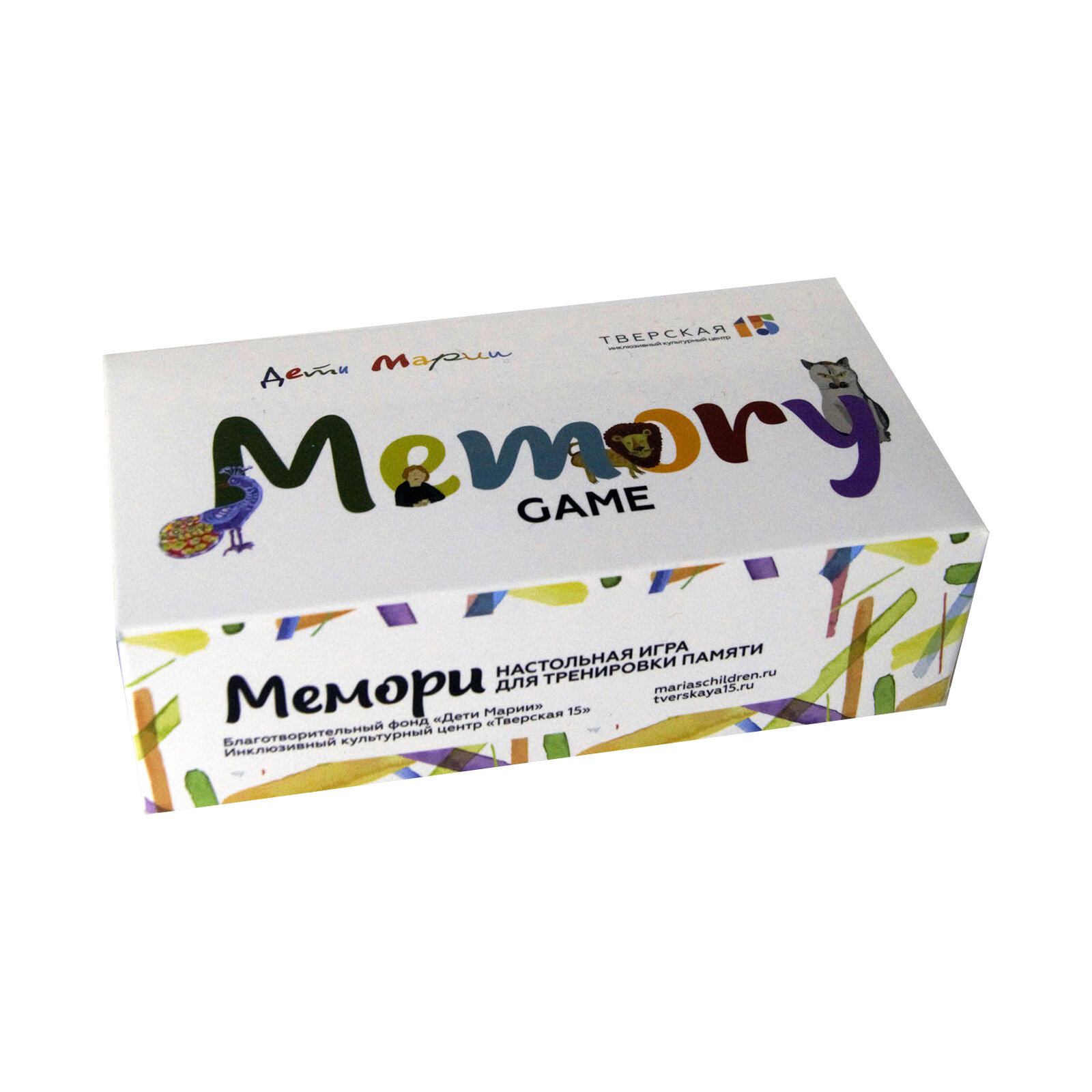 Настольная игра «Мемори» Дети Марии с рисунками детей 60 карточек в коробке — фото 1
