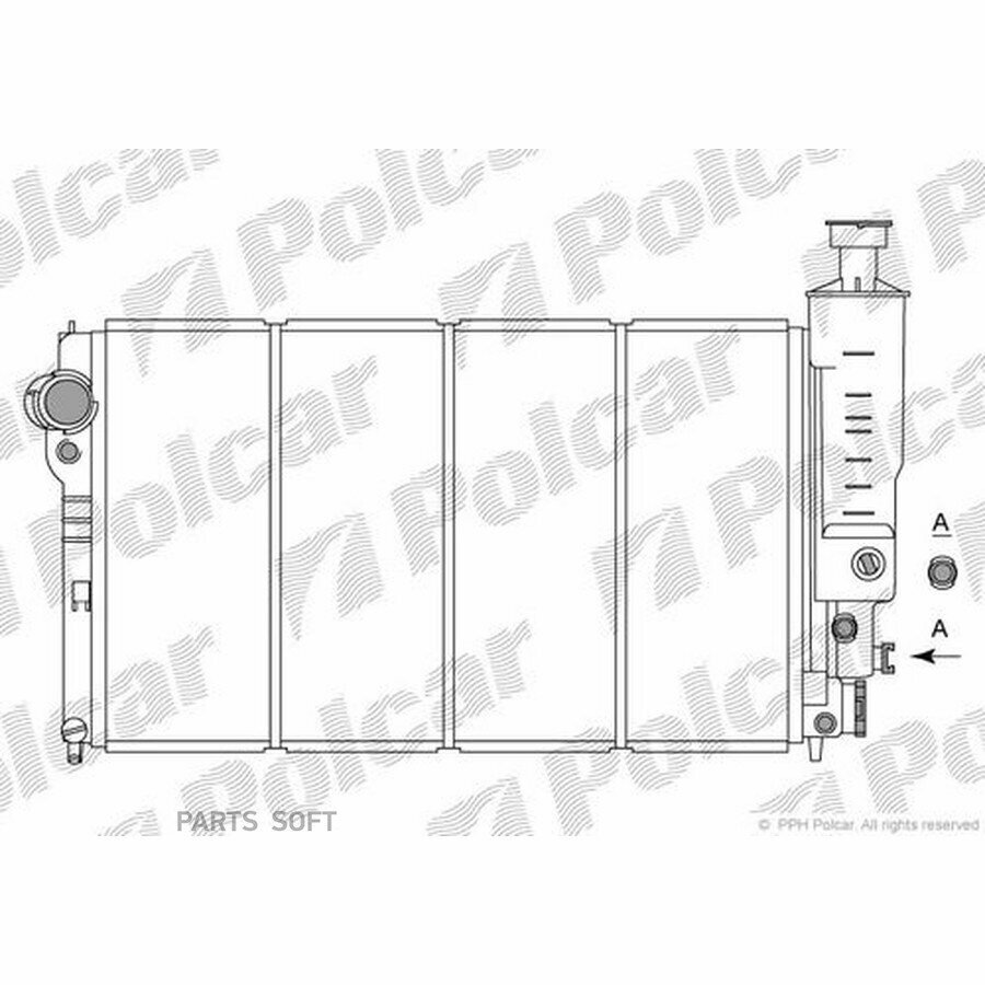 Радиаторы охлаждения от официального дистрибьютора, POLCAR, артикул 5745089