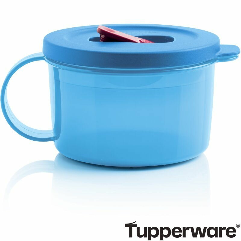 Контейнер-кружка для СВЧ "Новая волна" (500 мл.) голубая. Tupperware 4 функции в 1 изделии: разогревание, хранение, сервировка, транспортировка.