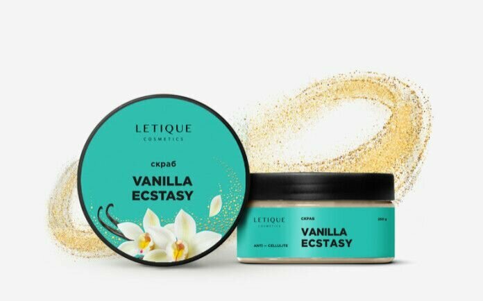 Letique Скраб для тела ванильный антицеллюлитный с маслами VANILLA ECSTASY, 250 г
